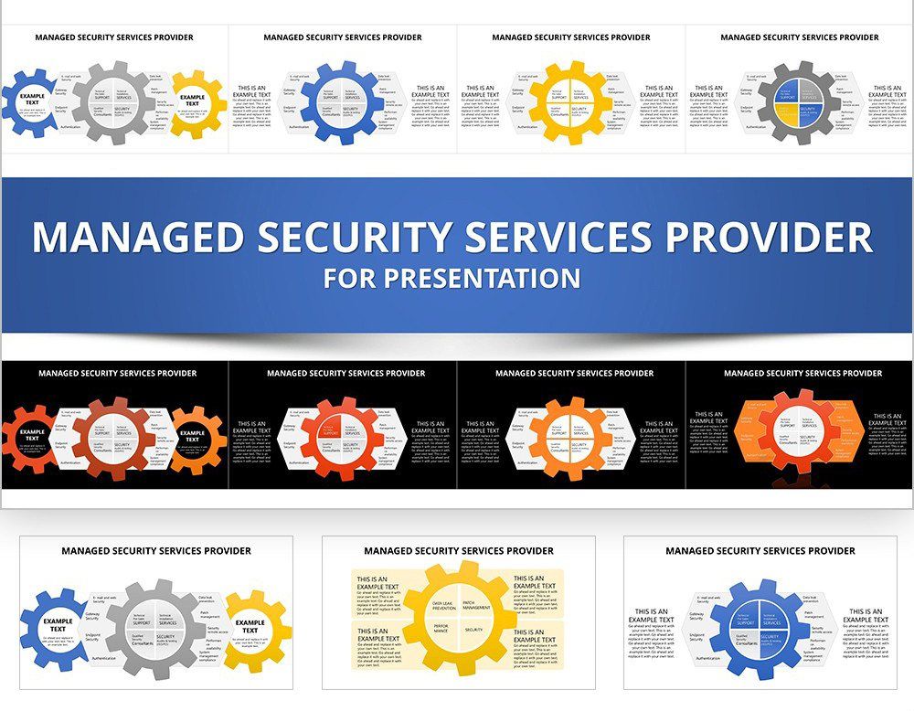 Managed Security Services Provider PowerPoint Charts Template