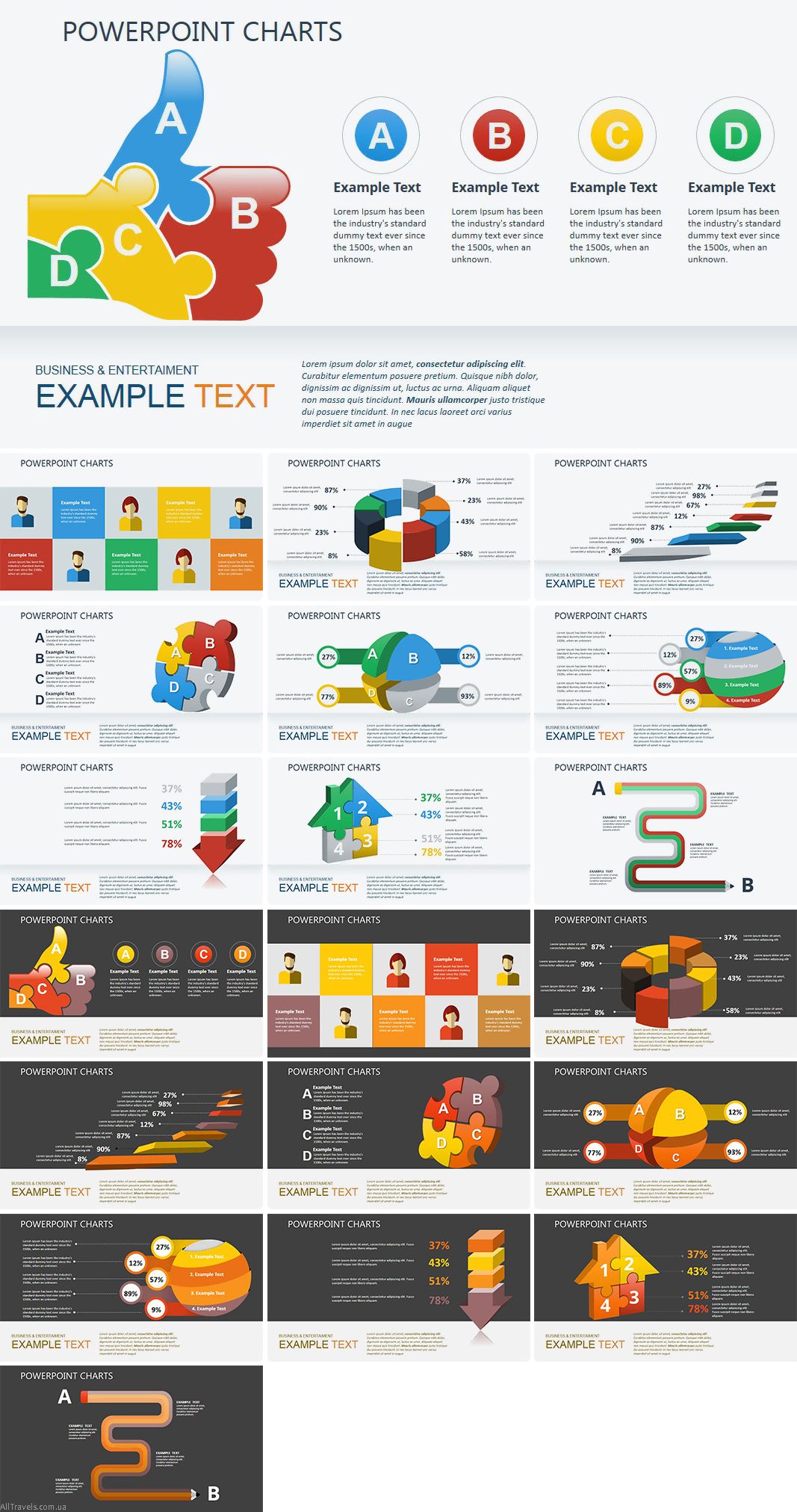 Quality Category PowerPoint charts