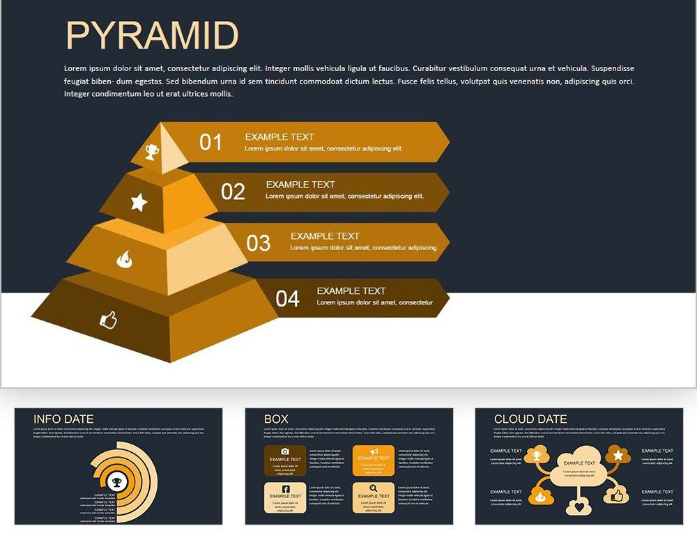 Infographics charts for PowerPoint presentation