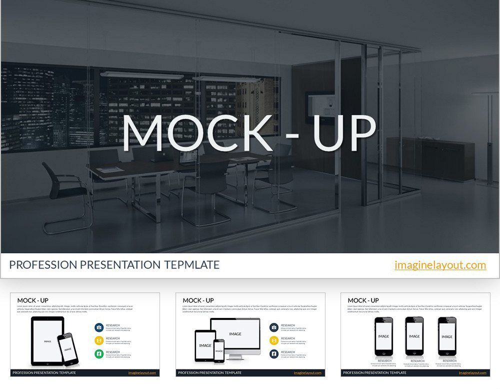 Animation Mock-Up PowerPoint Charts | Professional Presentation Template