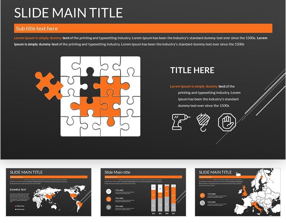 Professional Business Slideshow PowerPoint Charts Template