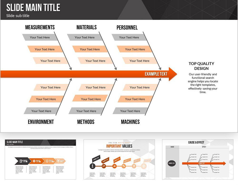 Cause and Effect PowerPoint Charts Template