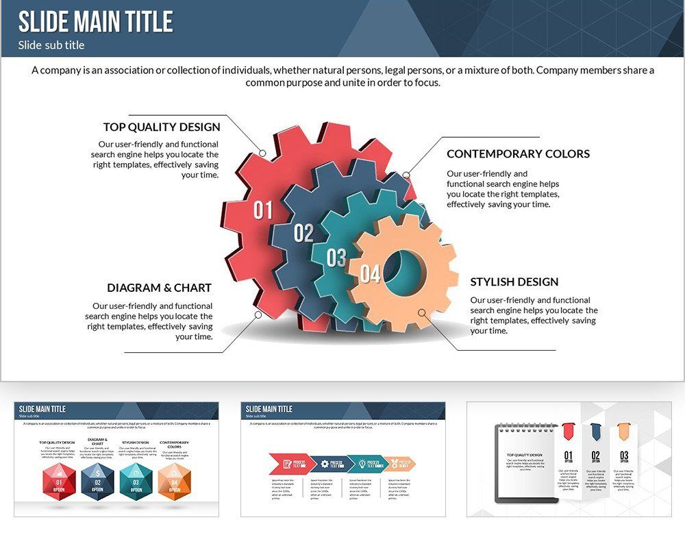 Sphere of Influence PPT Charts Template