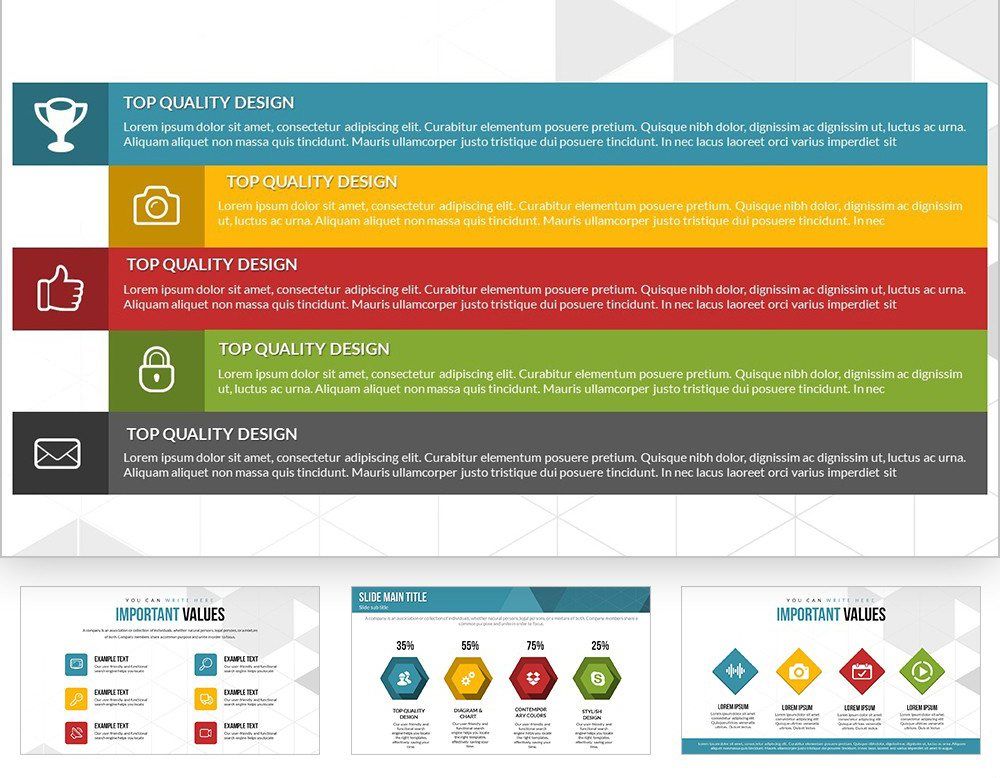 Strategic Analysis Value Chain PowerPoint Chart Template