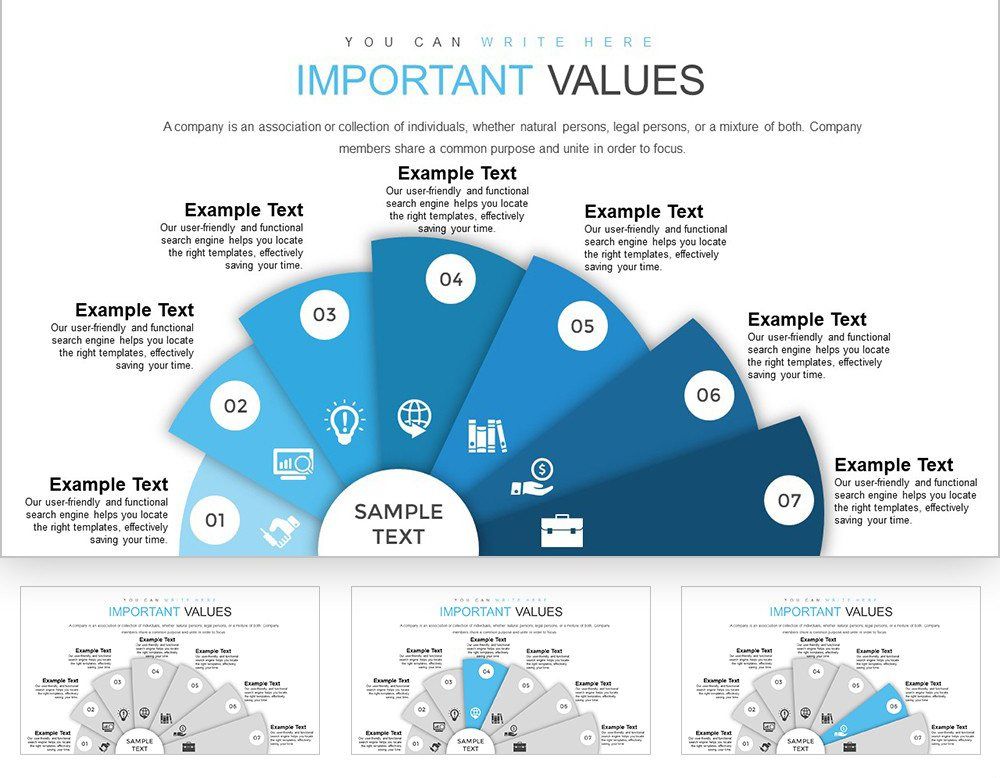 Fan Indicator PowerPoint Charts: Flexible Visuals