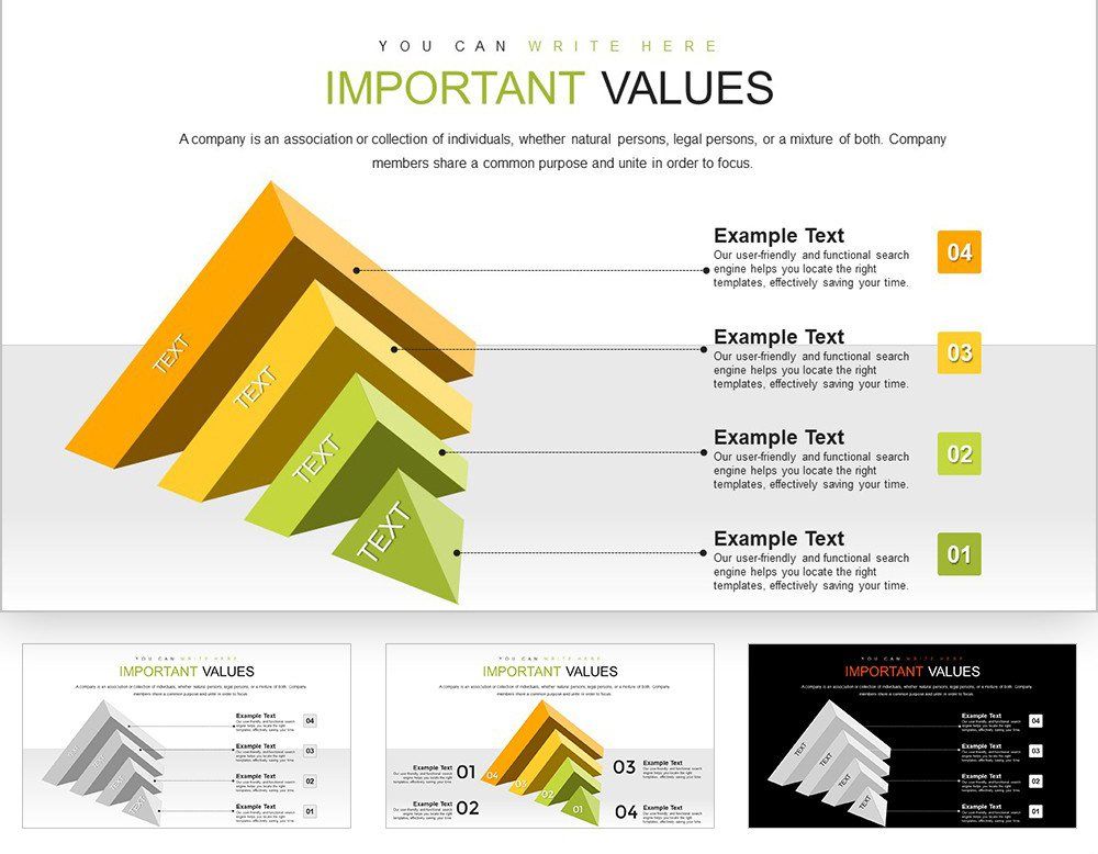 Horizontal Split Pyramid PowerPoint Charts Template - Download Presentation