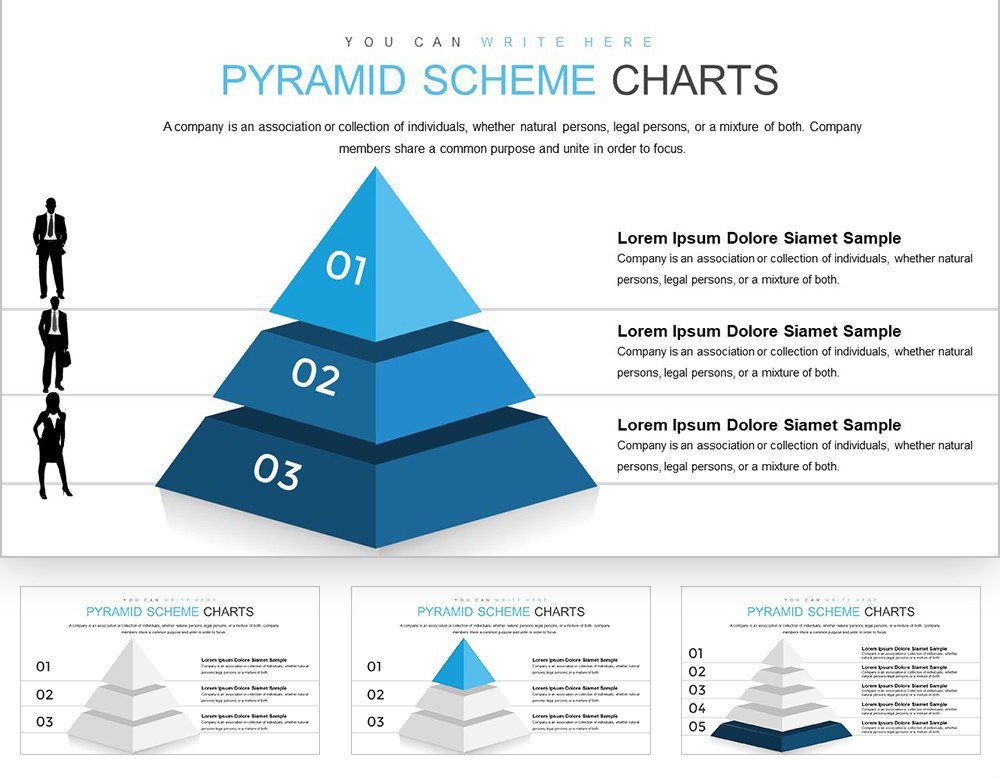 Pyramid Scheme PowerPoint charts