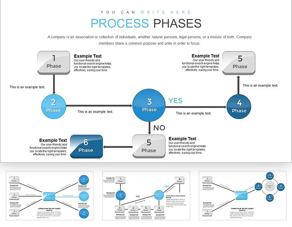 Process Phases PowerPoint Charts Template