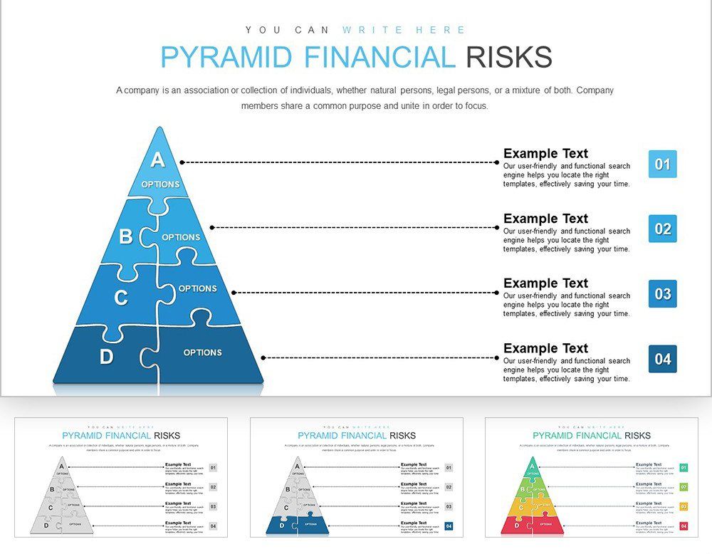 Pyramid Financial Risks Charts Template Download | Presentation PPTX ...