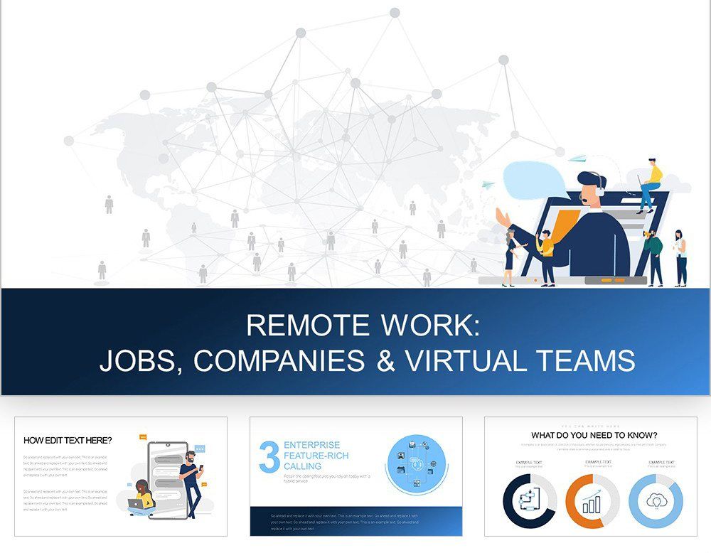 Remote Work PowerPoint Charts Template