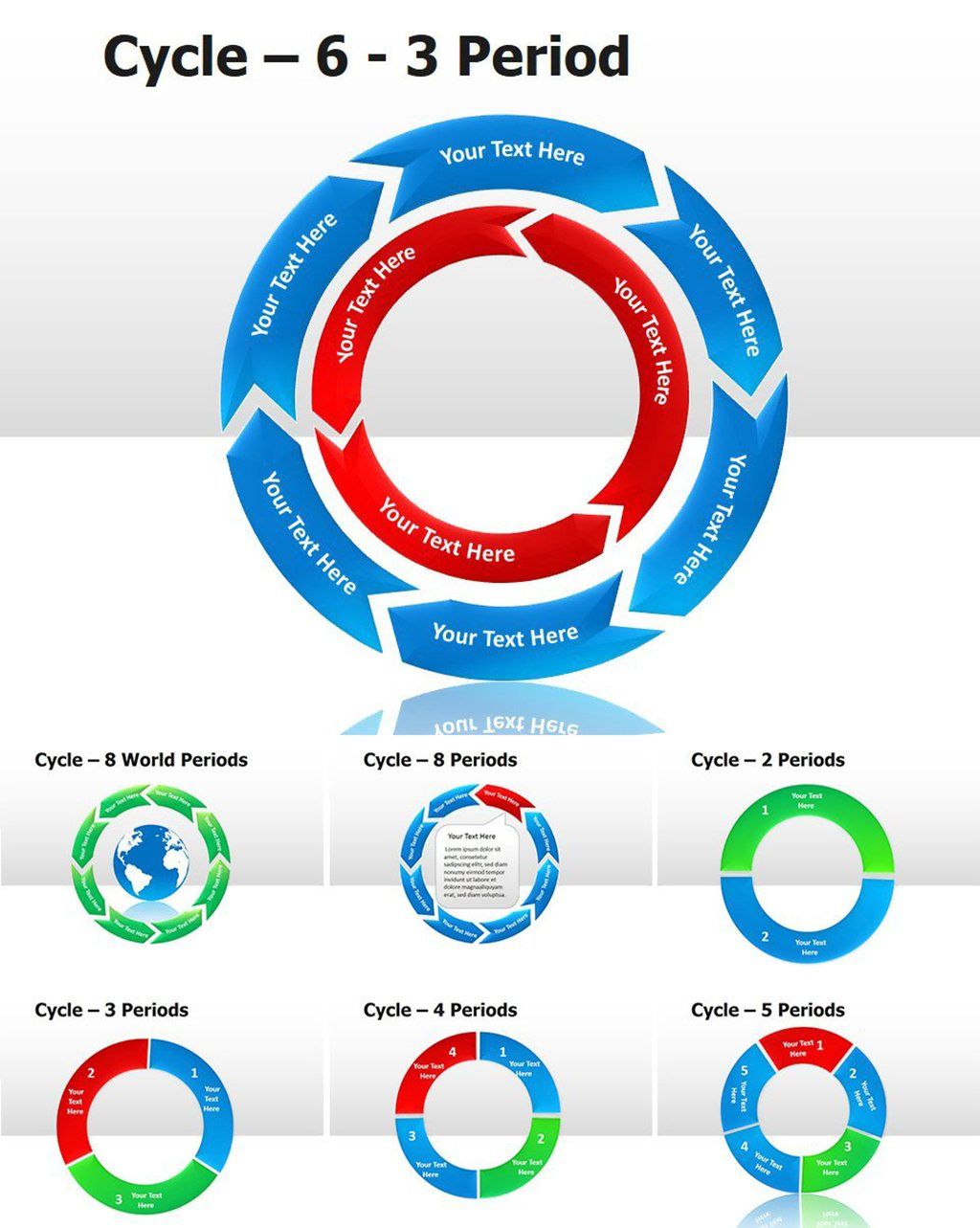 Cycle Period PowerPoint Diagrams - 11 Slides