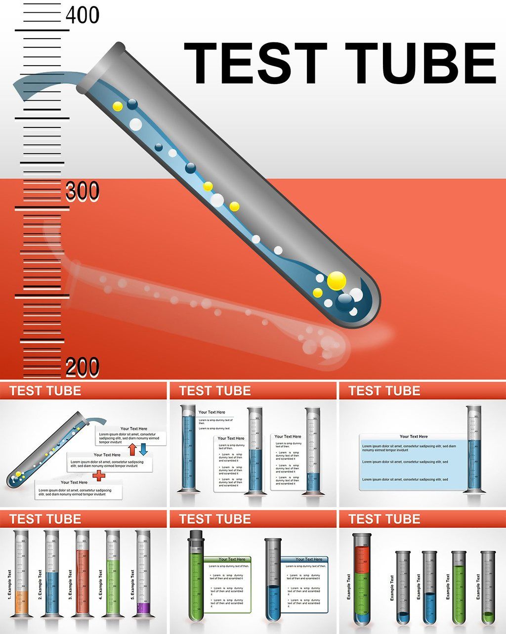 Medicine: Test Tube PowerPoint diagrams