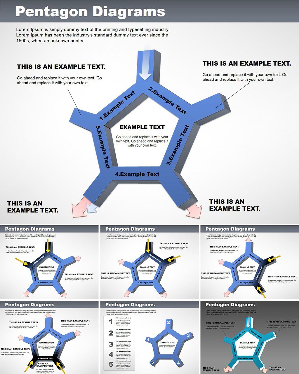 Pentagon PowerPoint Diagrams