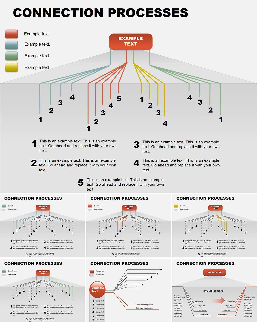 Connection Processes PowerPoint Diagrams