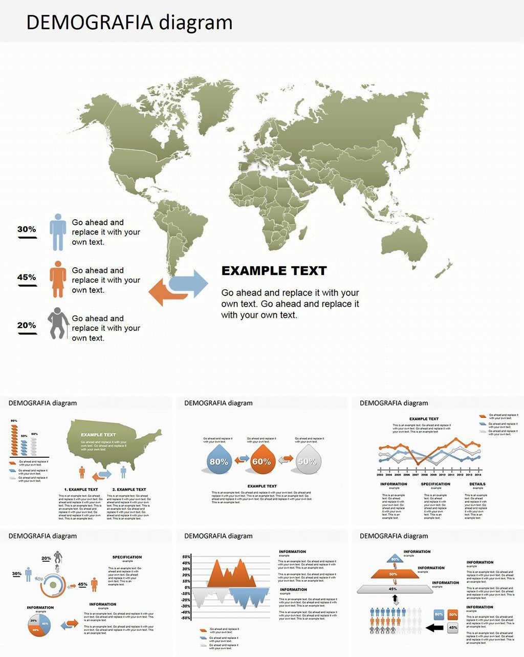 Demography PowerPoint diagrams
