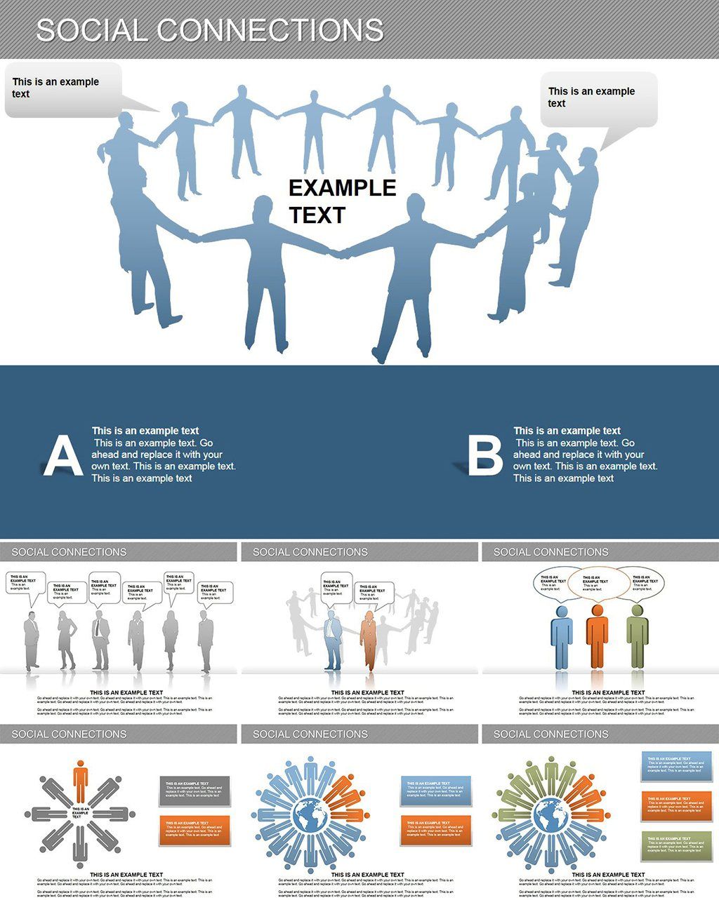 Social Network PowerPoint Diagrams: Download PPTX