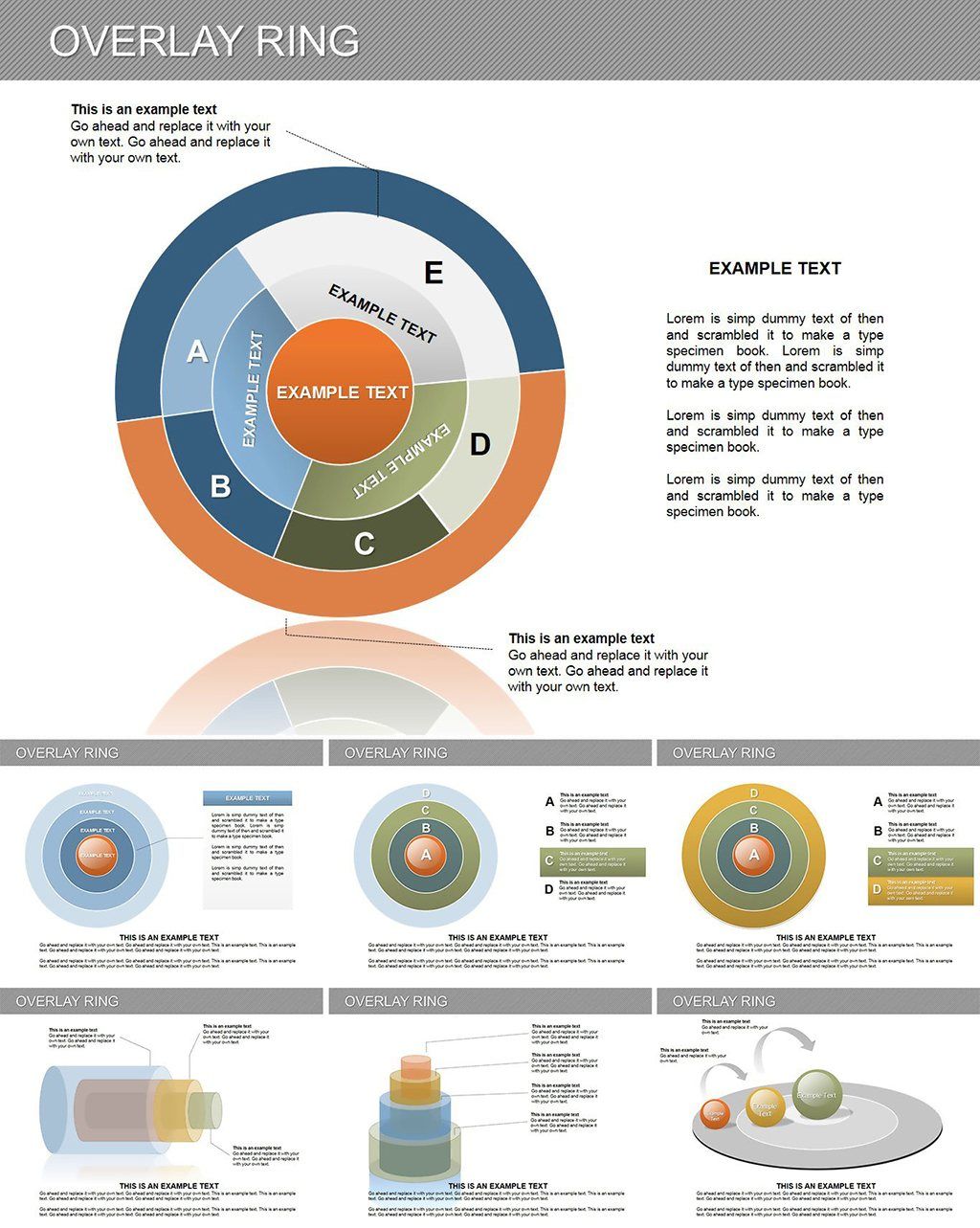 Overlay Ring PowerPoint diagram