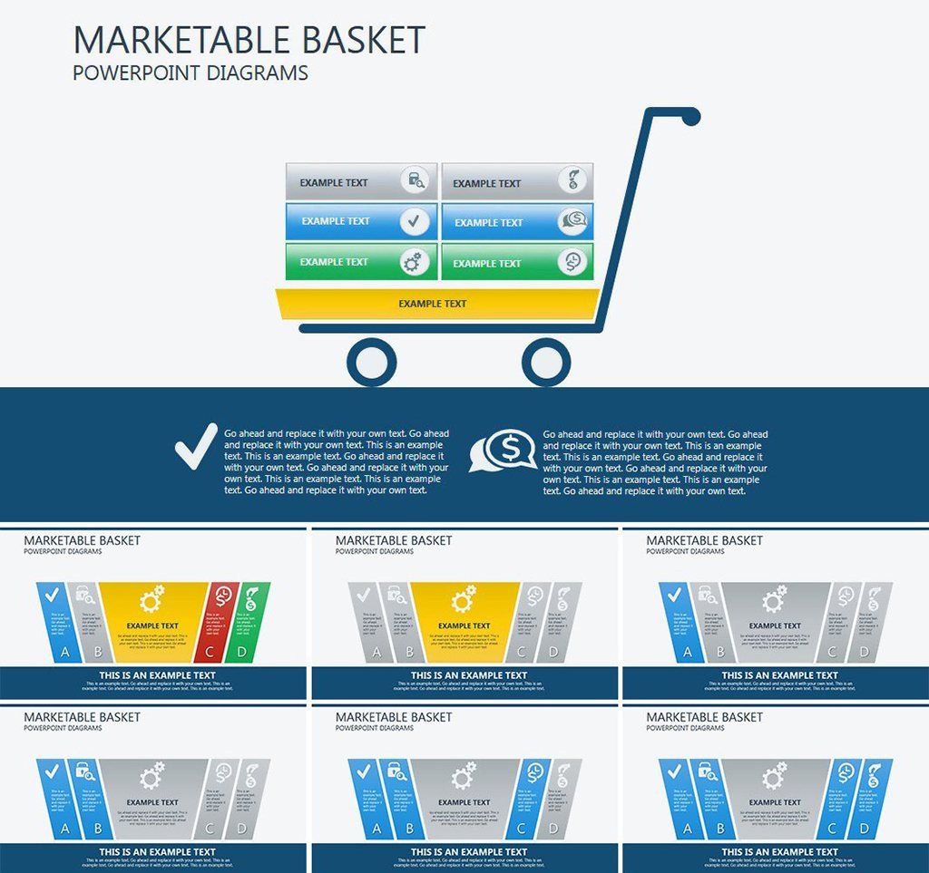Marketable Basket PowerPoint Diagrams: Download PPTX