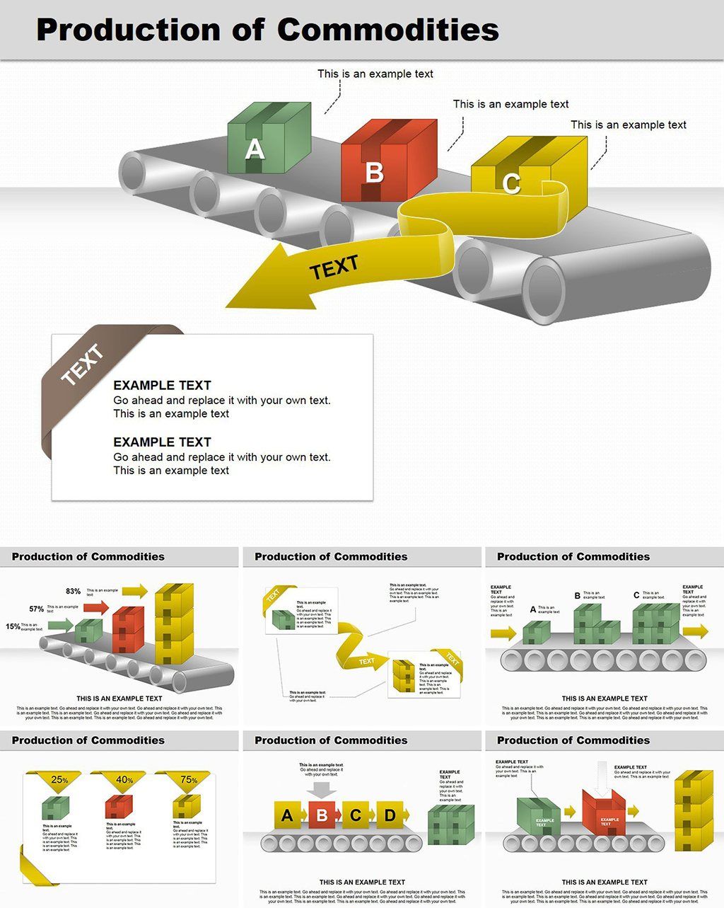 Production Commodities PowerPoint Diagrams
