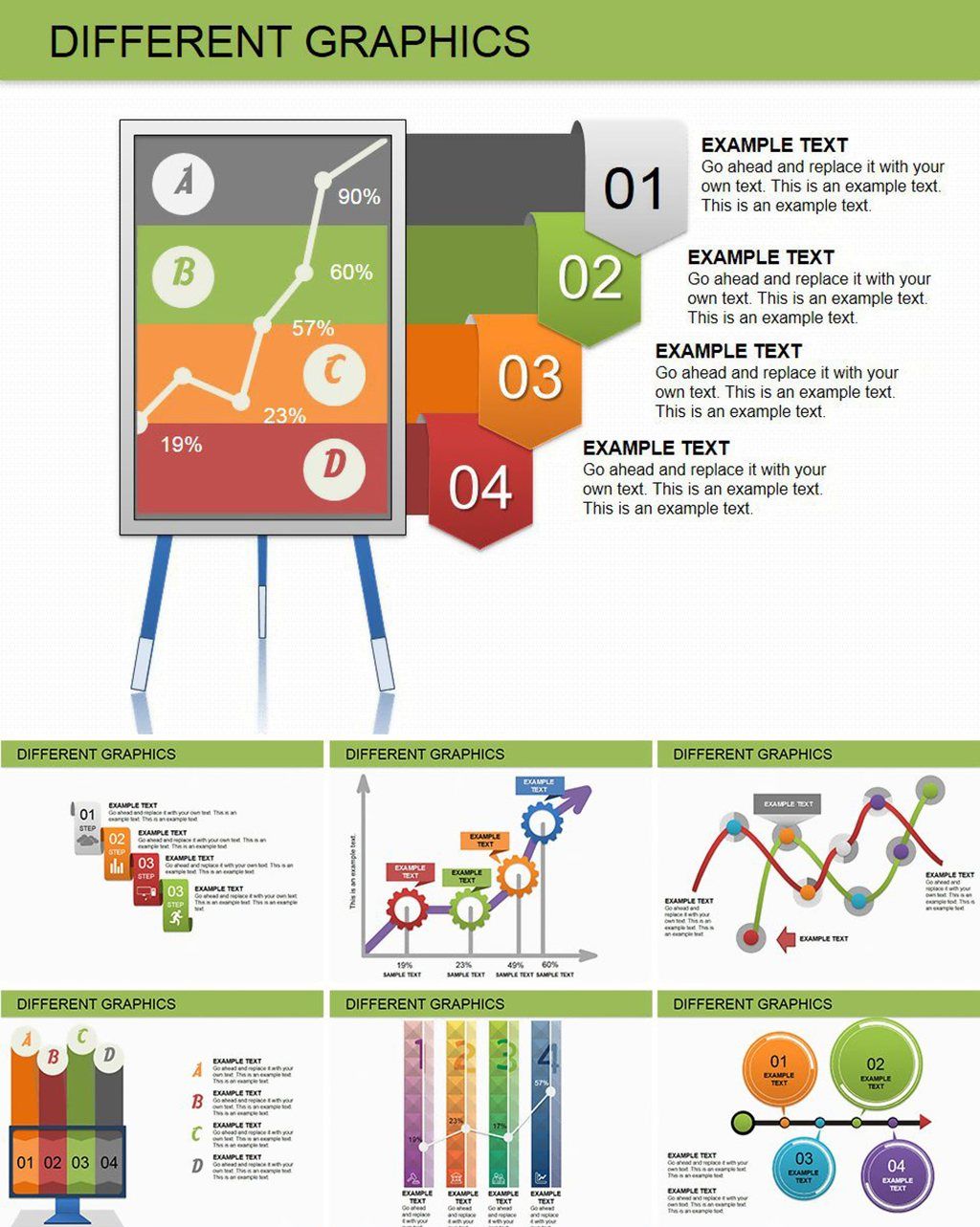 Different Graphics PowerPoint diagrams