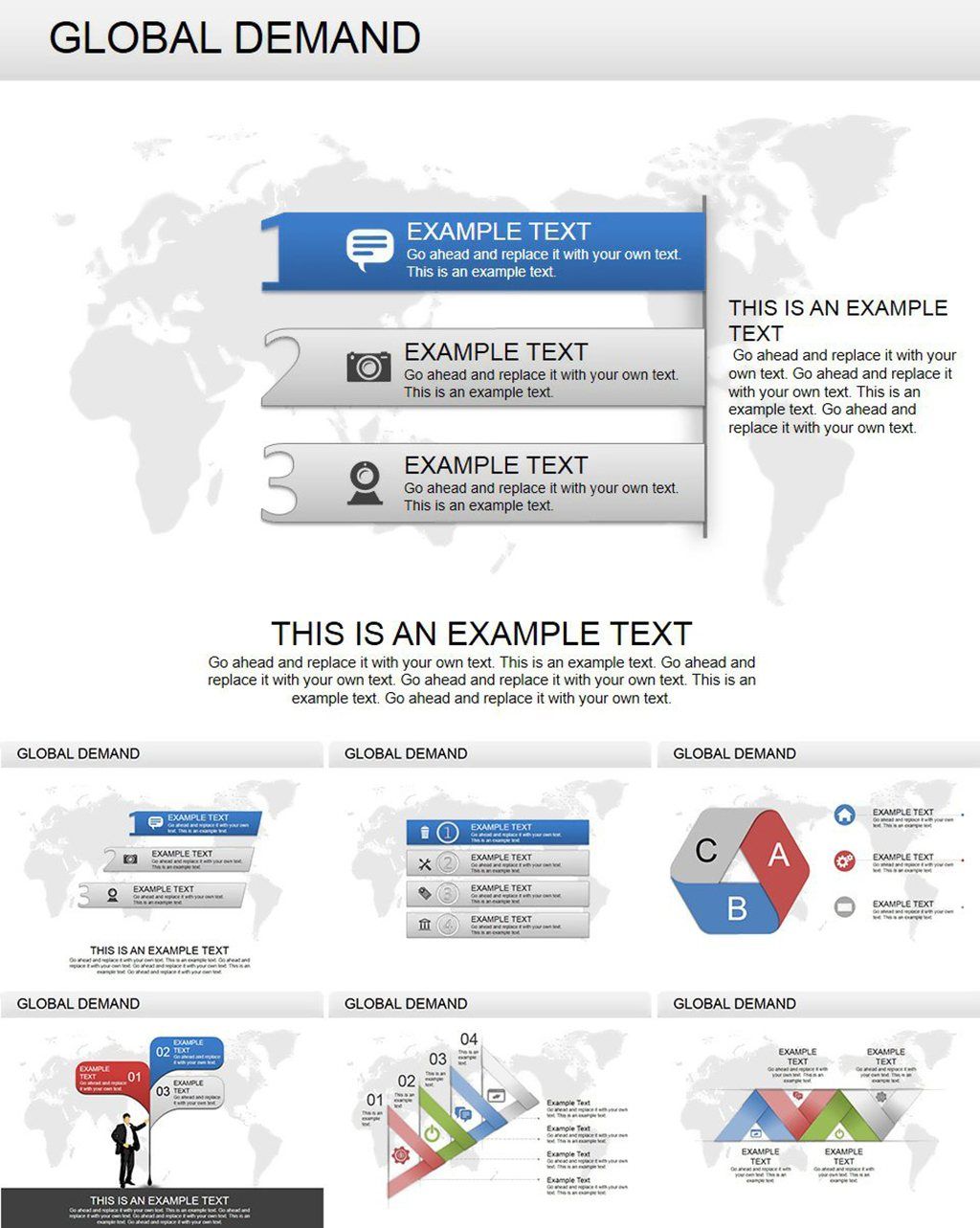 Global Demand PowerPoint Diagrams: Download PPTX