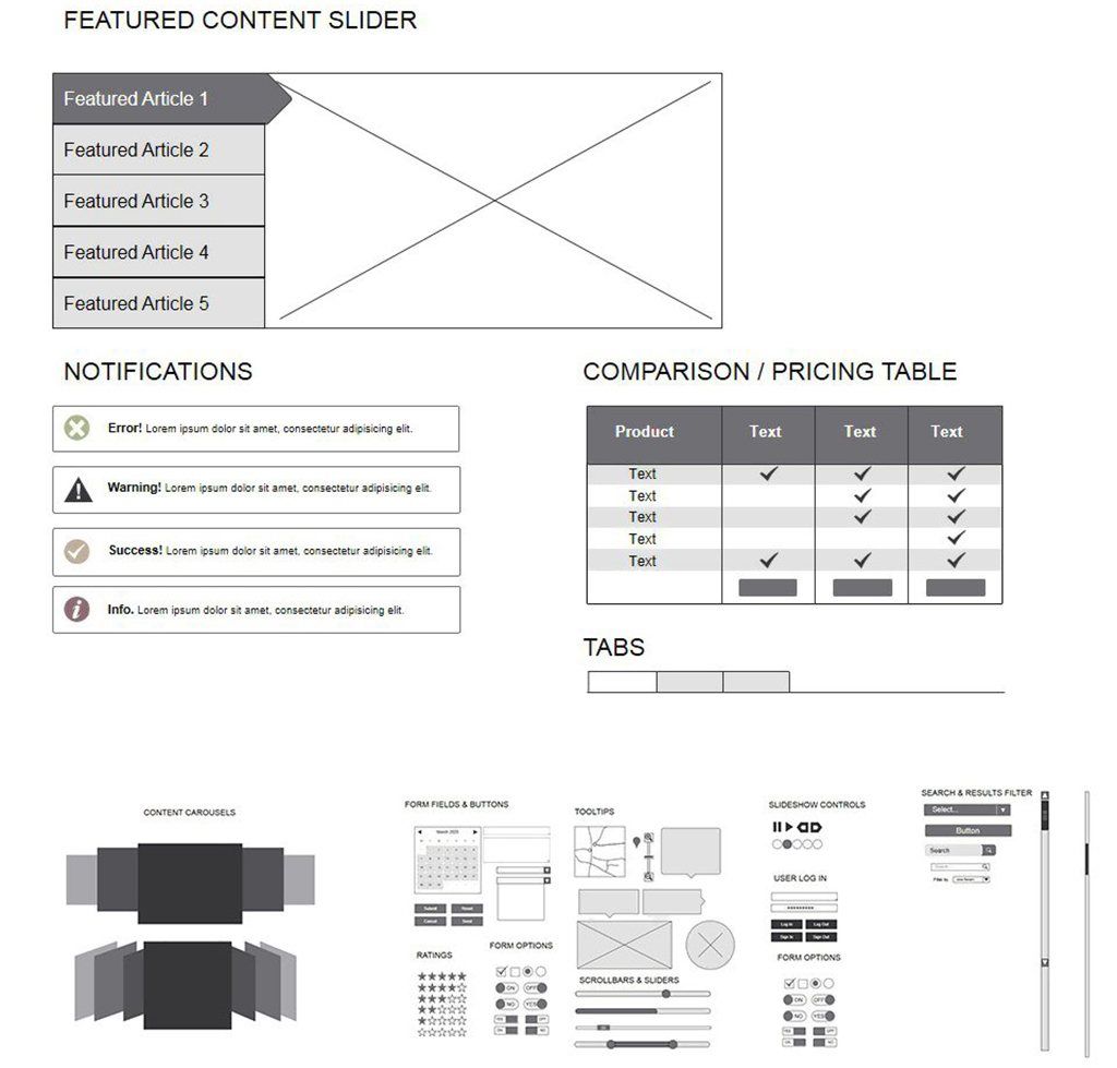Mockups Website PowerPoint diagrams