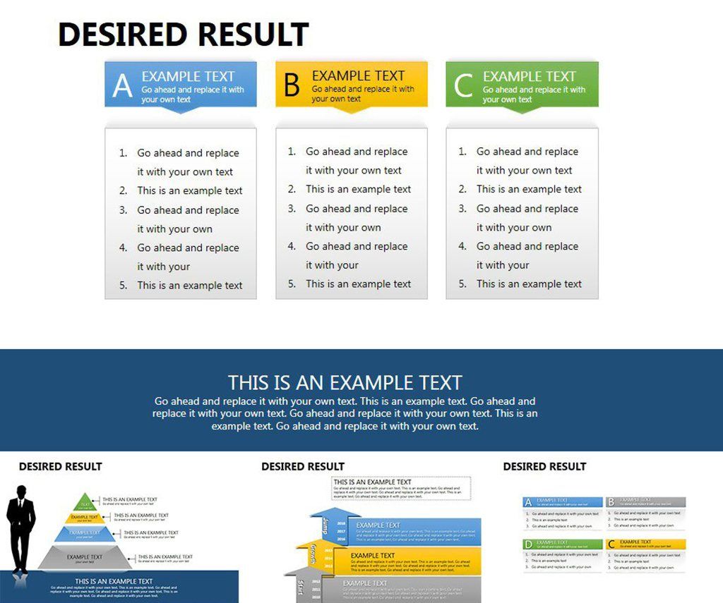 Desired Results Diagrams for PowerPoint Success