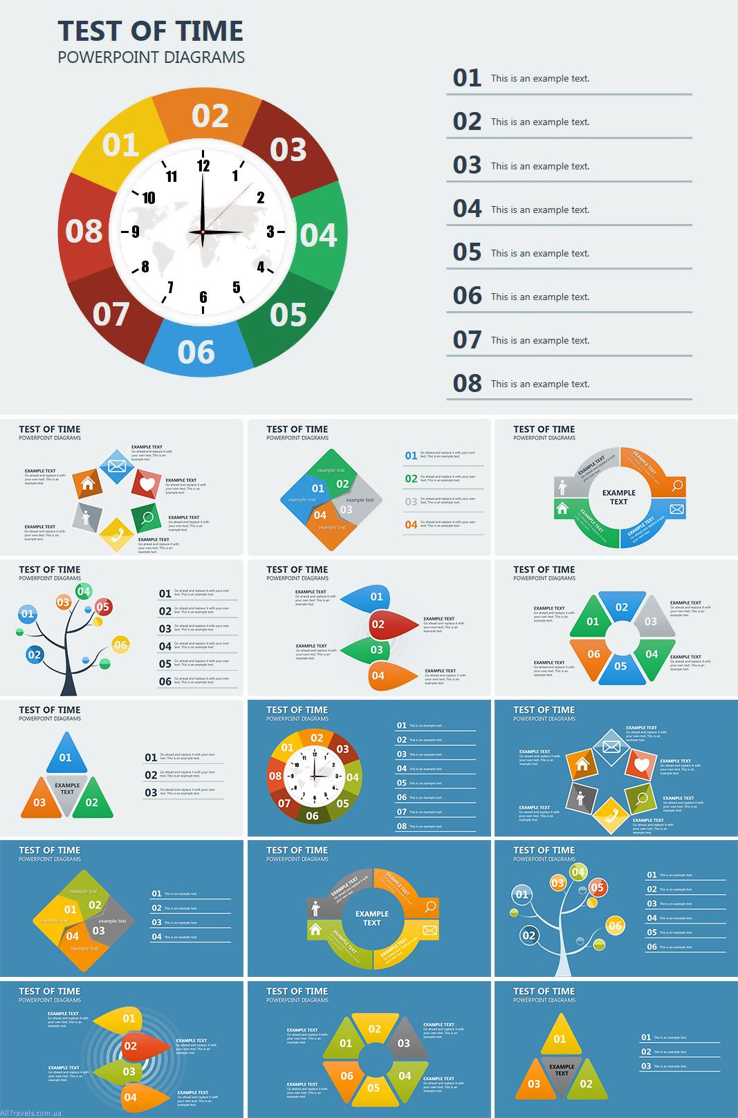 Timeless PPT Diagrams: 16 Matrix Infographics