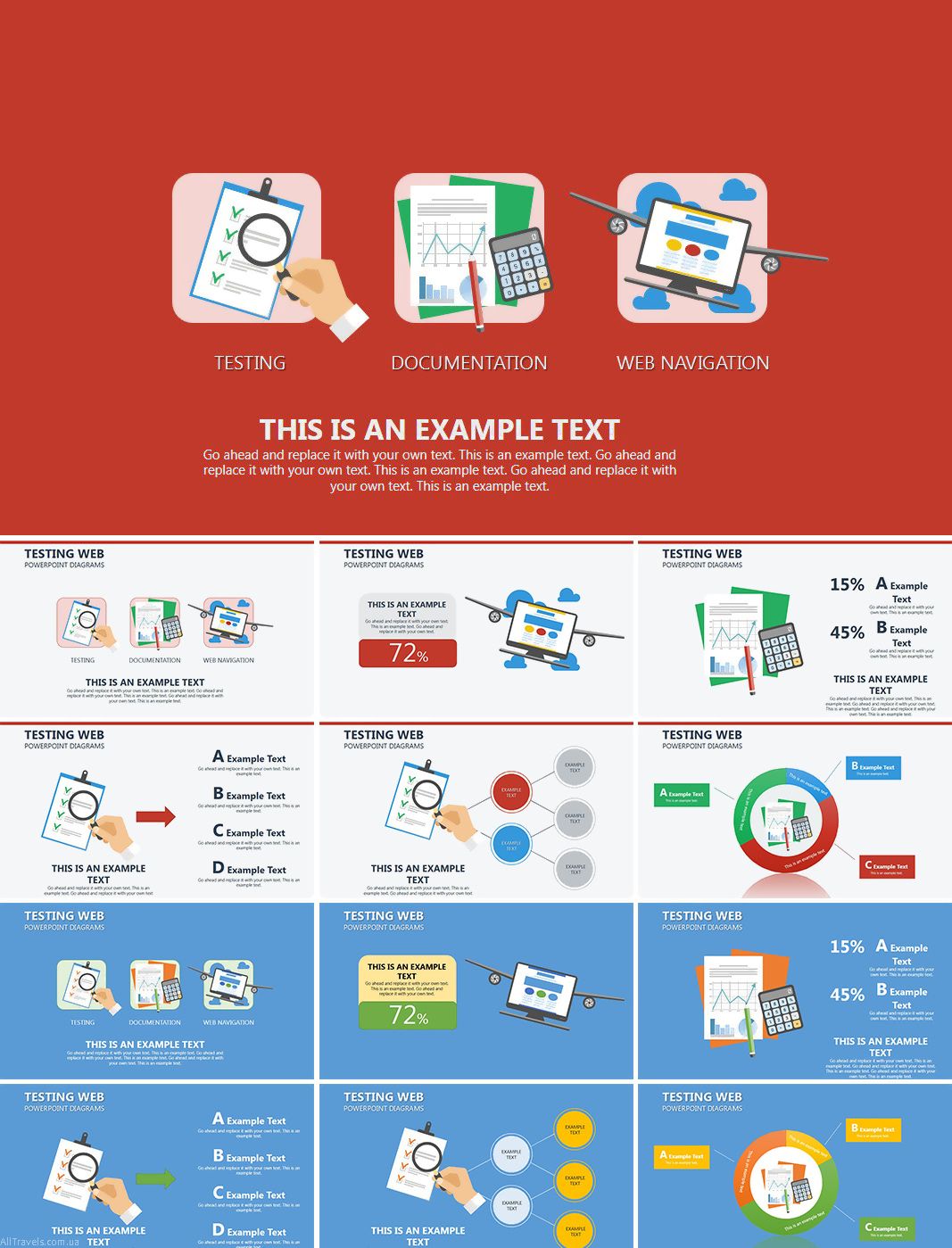 Web Testing PowerPoint Diagrams Template