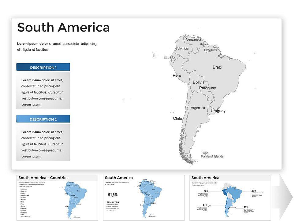 South America PowerPoint Maps Presentation: Download PPT