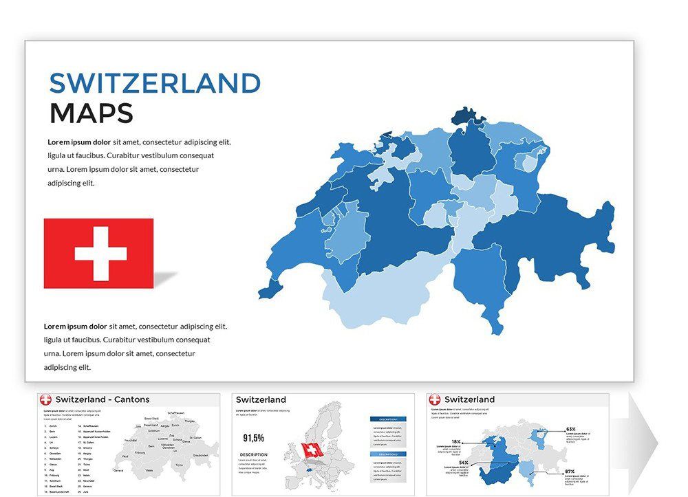 Switzerland PowerPoint Maps: Download PPT