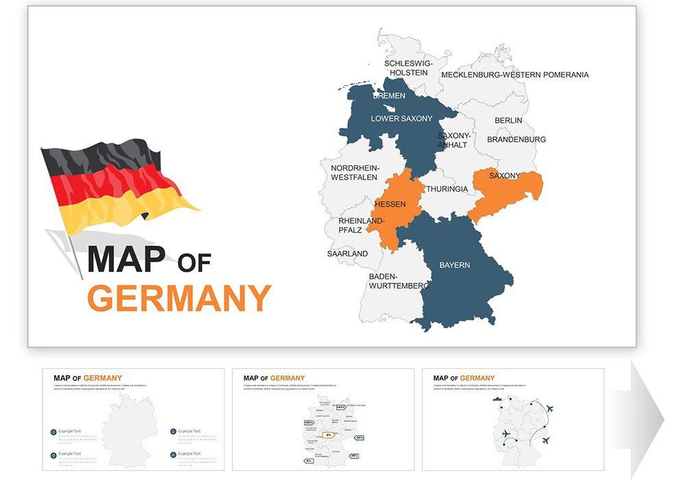 Germany PowerPoint map for presentation | ImagineLayout.com
