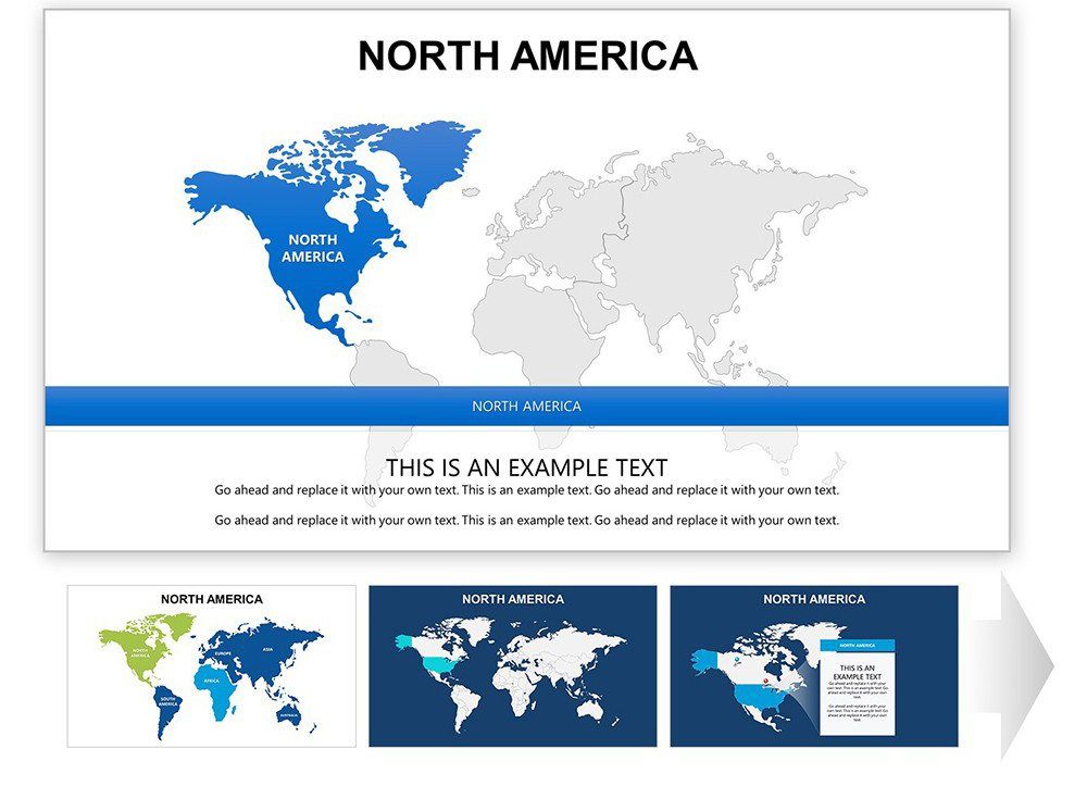 North America PowerPoint Maps Presentation Template | Download Editable