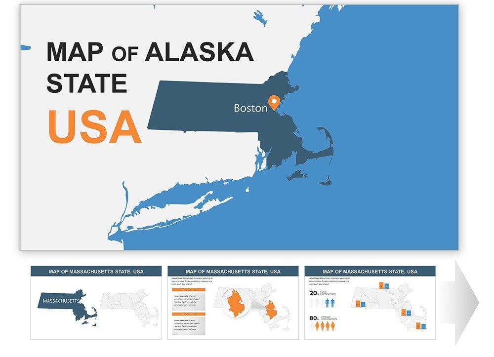 Massachusetts Counties Maps PPT Template - 26 Slides