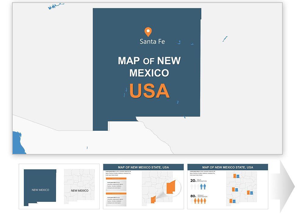 New Mexico USA PowerPoint Maps Templates for Presentation | Buy Now ...