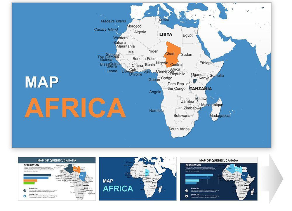Africa Countries PowerPoint Maps: Editable PPT