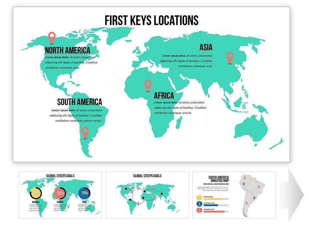PowerPoint Maps of Countries World: Download PPT Template
