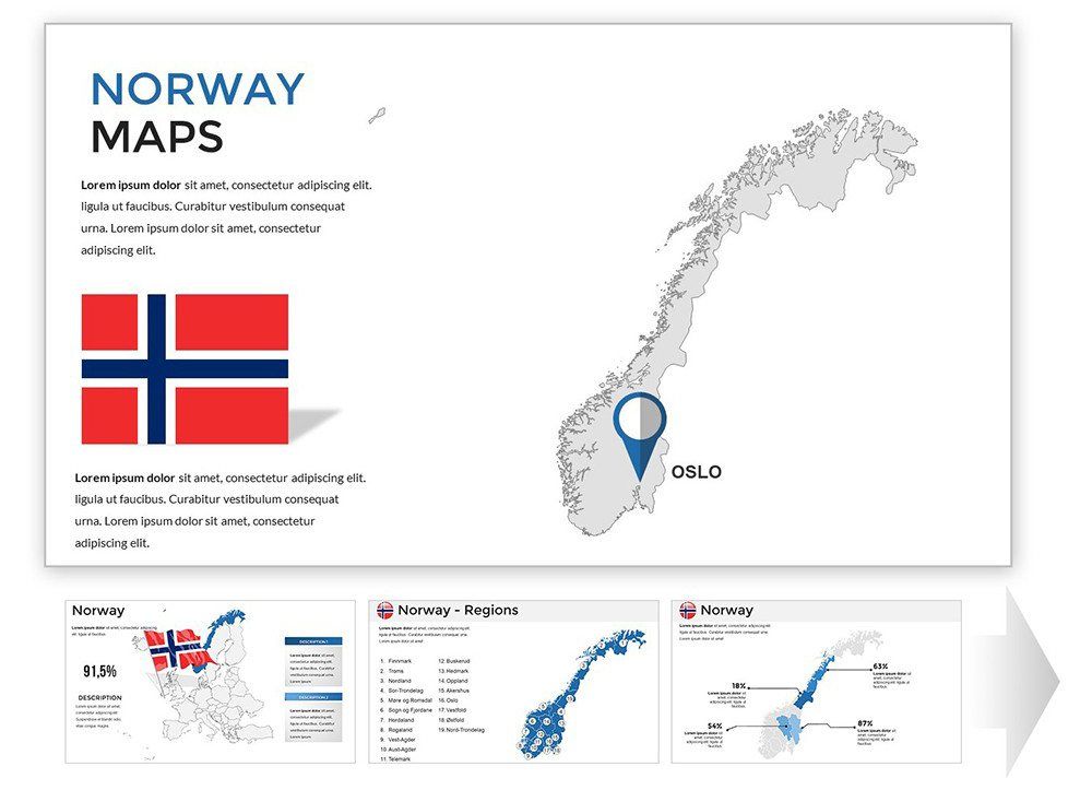 Norway PowerPoint Maps Template: Download PPT