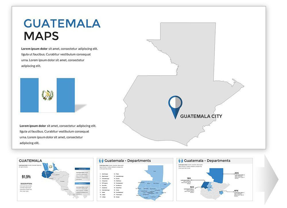 Guatemala PowerPoint Maps Template: Download PPT
