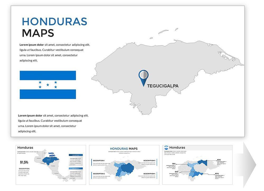 Honduras PowerPoint Maps: Pro Infographics