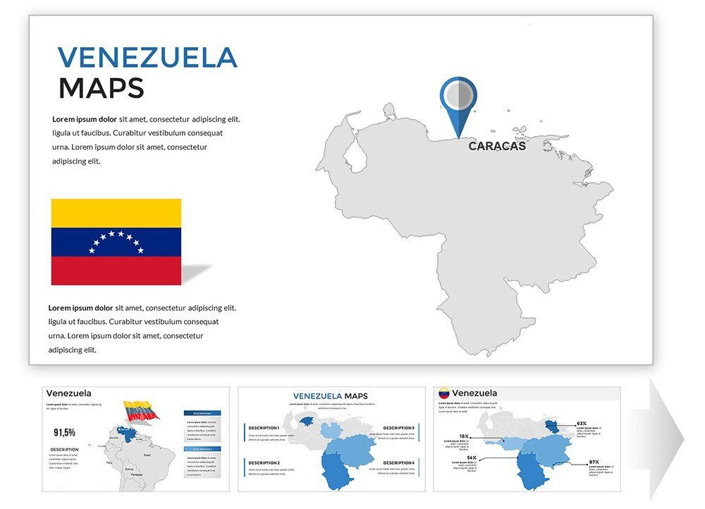 Venezuela PowerPoint Maps Template: Download PPT