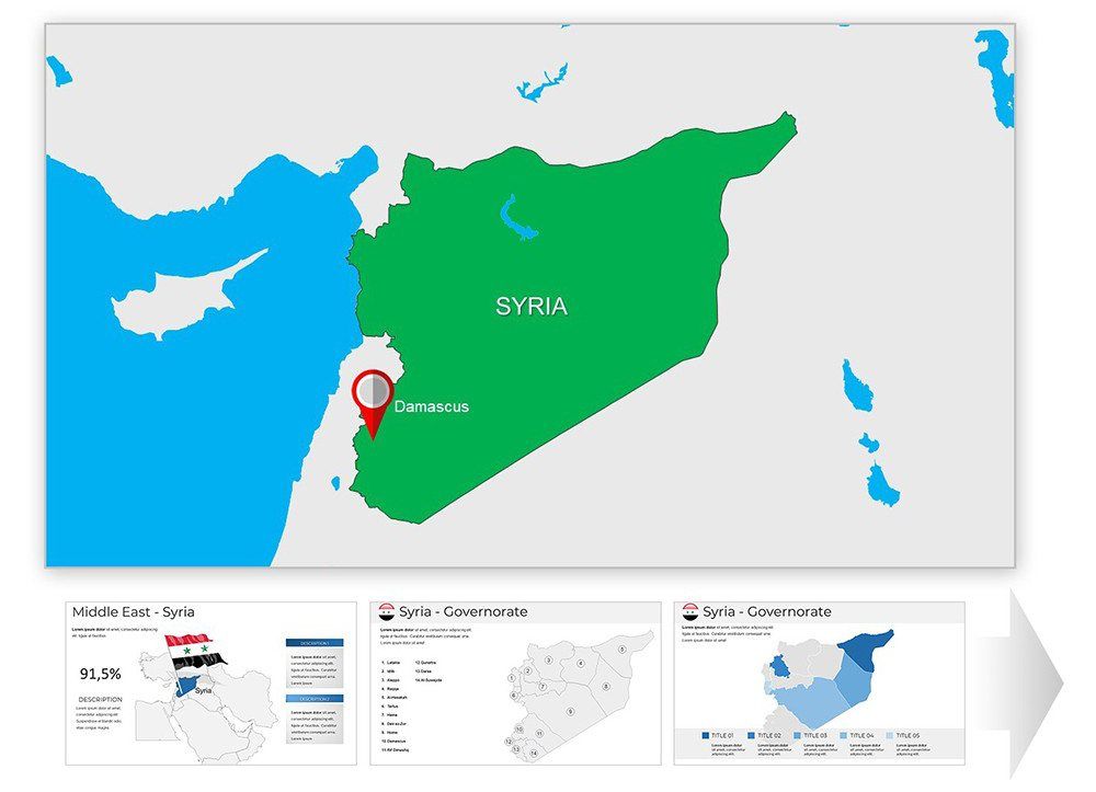 Syria Map PowerPoint Template: Geopolitical Insights