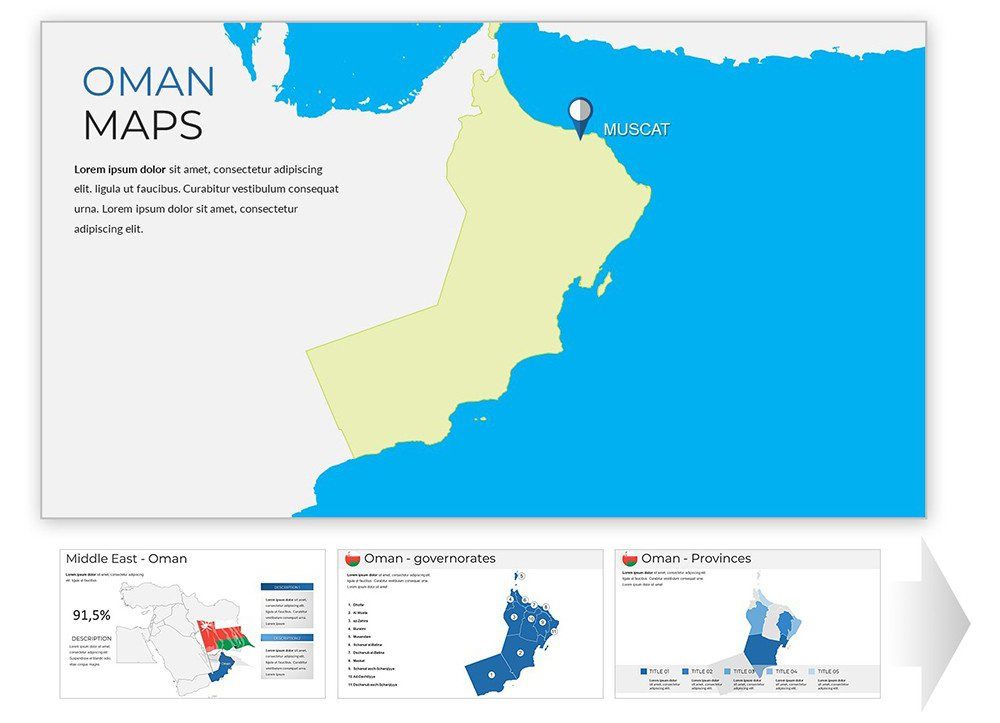 Editable Oman Maps PPT Template: Pro Slides