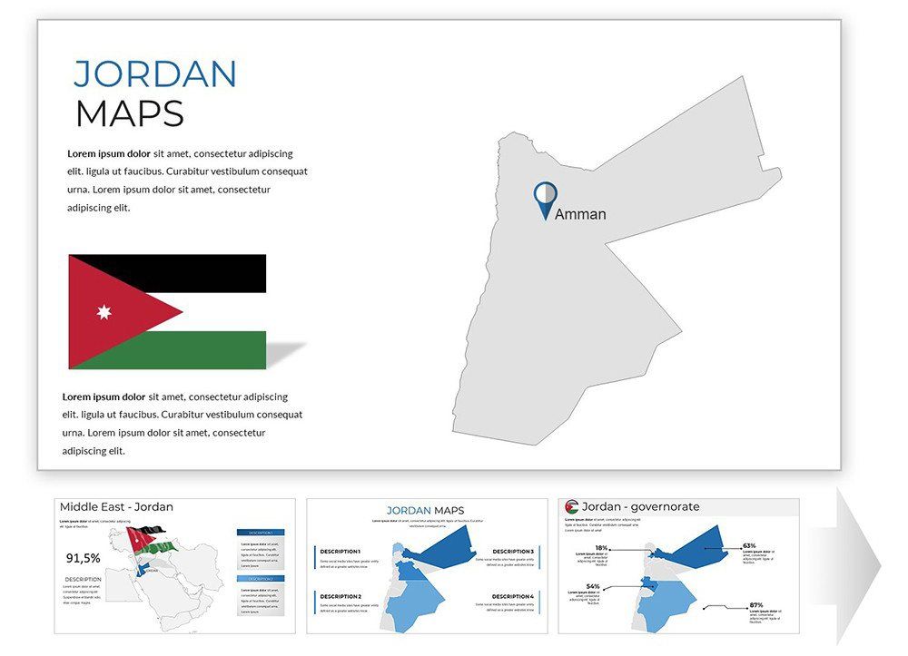 Jordan PowerPoint Maps Template: Download