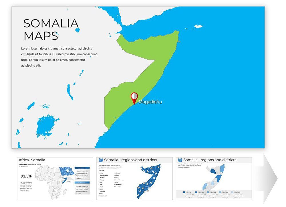 Somalia PowerPoint Maps Presentation Template: Download PPT