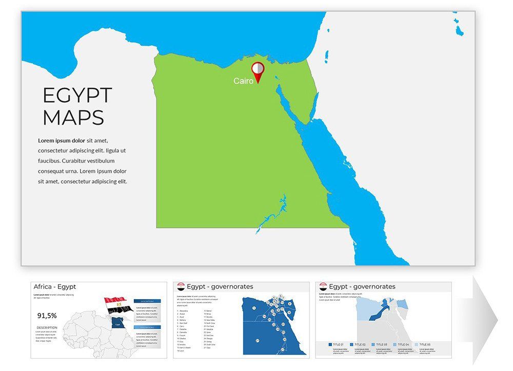 Egypt PowerPoint Maps: Ancient Wonders Visualized