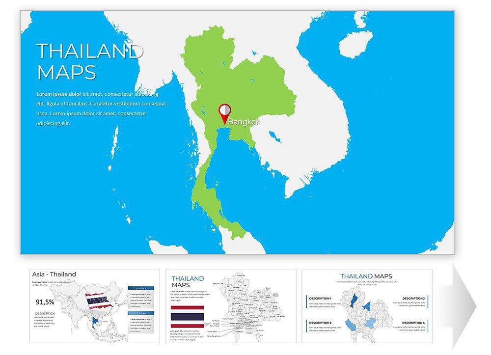 Thailand PowerPoint Maps: Interactive 33-Slide Toolkit for Pros