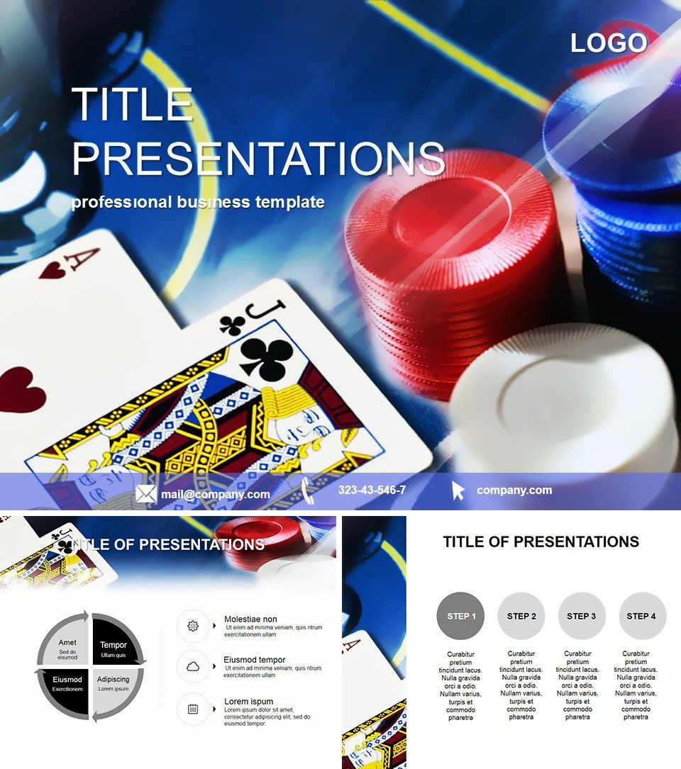 Poker Money Awareness PowerPoint Template: Presentation