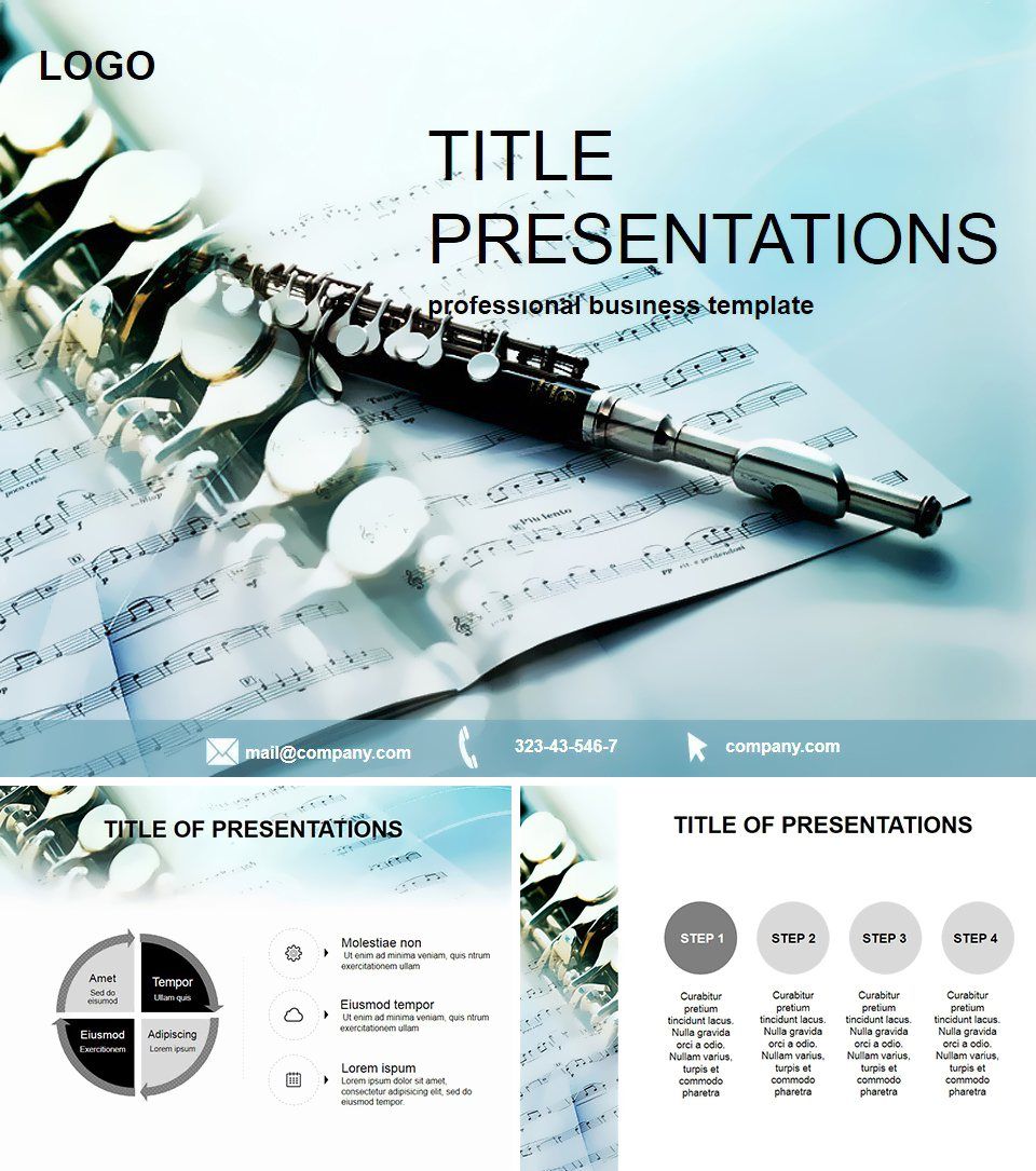 Music Lesson PowerPoint Template: Teach with Flair