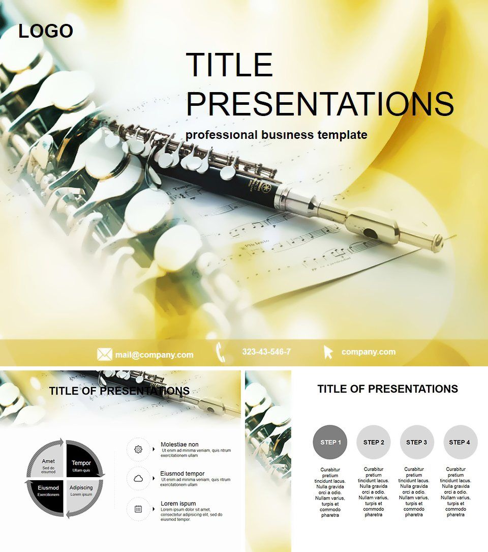 Musical Instrument PowerPoint Template for Presentation